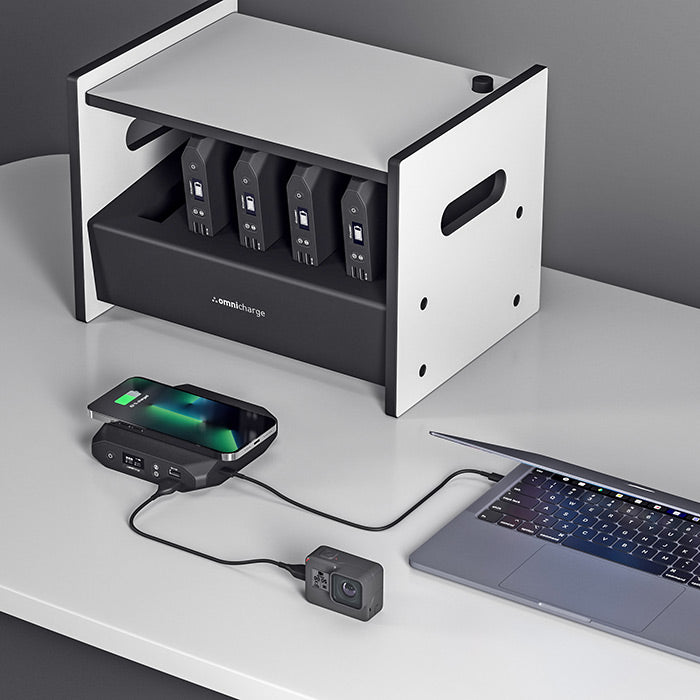 Portable Charging Station | Omni Locker Station 20C 5 Bay | Omnicharge